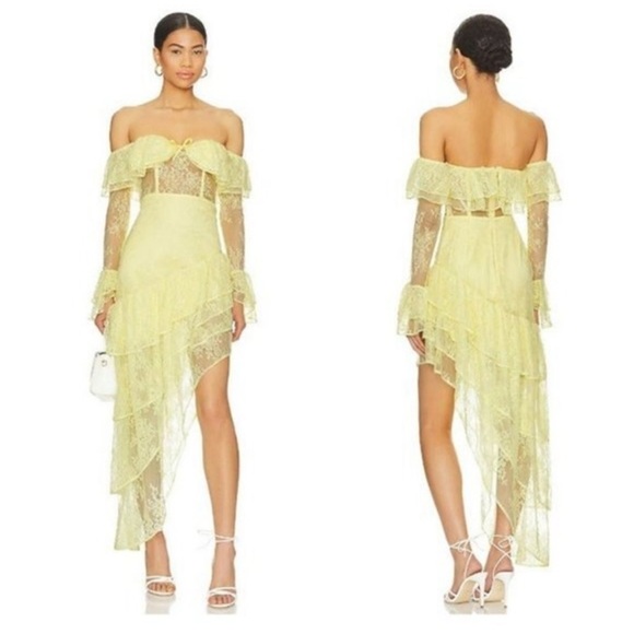 REVOLVE | Dresses | Majorelle Maddalena Gown Yellow | Poshmark